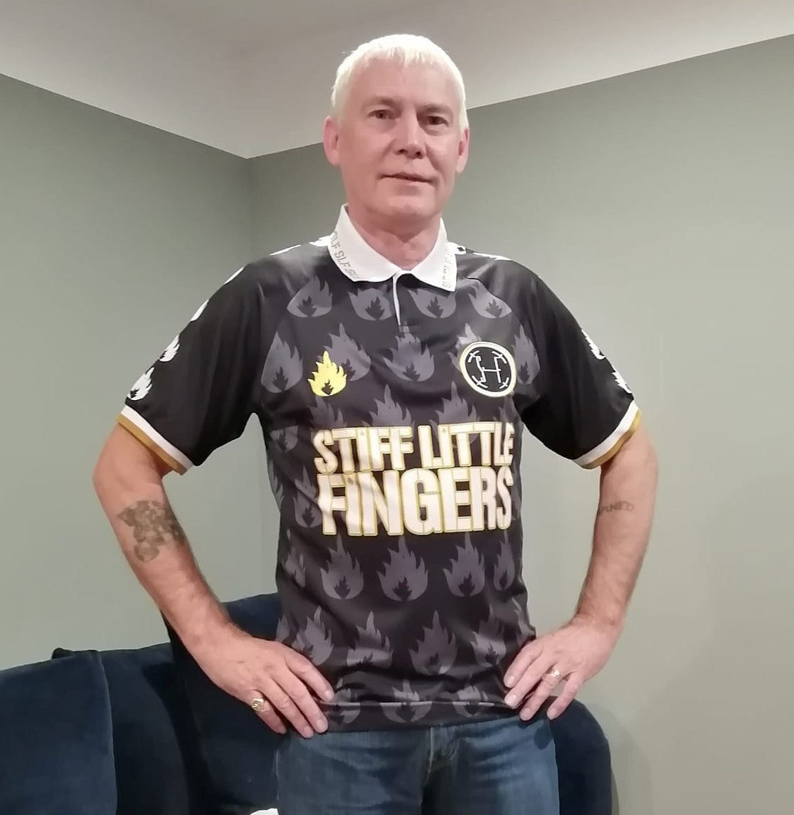 White 77 Football Shirt | Stiff Little Fingers Official Store