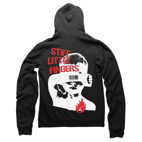 Barcode Album Black Hoody | Stiff Little Fingers Official Store